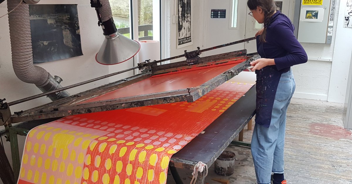 Large Scale Screenprint | Falmouth University